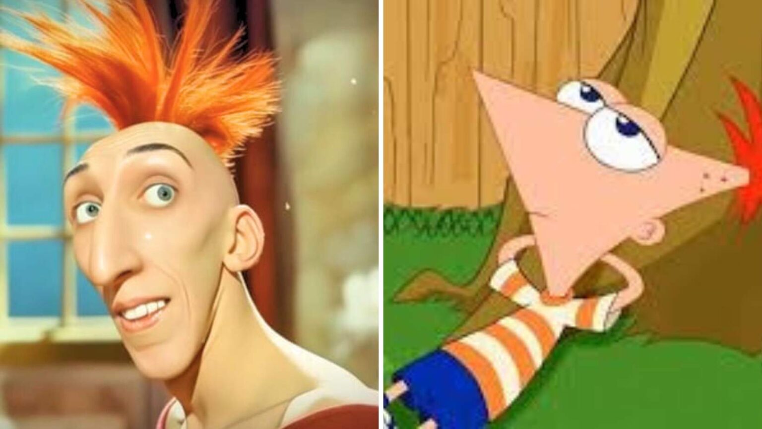 IA revela el verdadero aspecto de los personajes de Phineas y Ferb